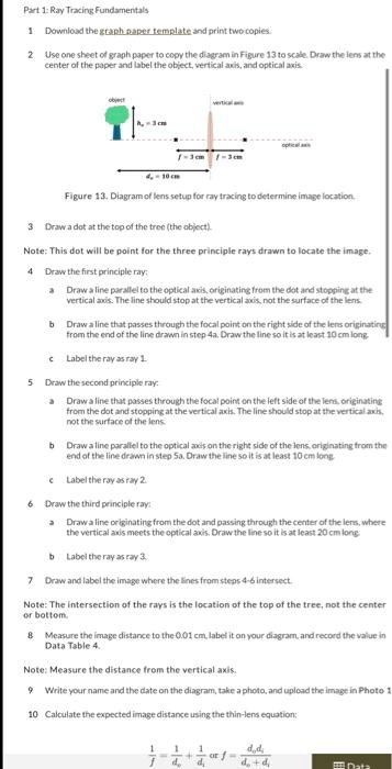 Part 1: Ray Tracing Fundamentals 1 Download the graph paper template ...