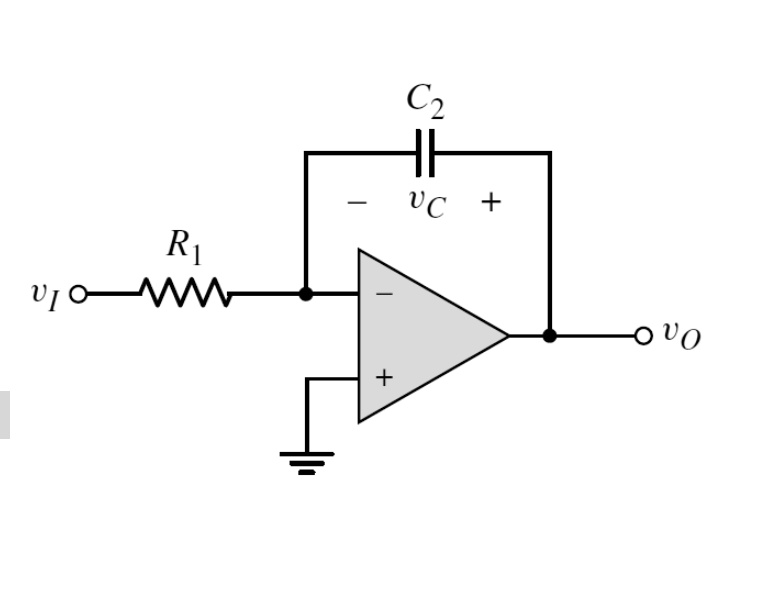 SOLVED: The parameters in the integrator circuit shown are ð ‘…1 = 20kÎ ...