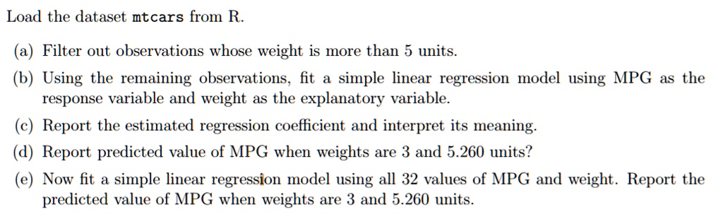 SOLVED: Please post the R code and the explanation. Don't answer if you are not familiar with R ...