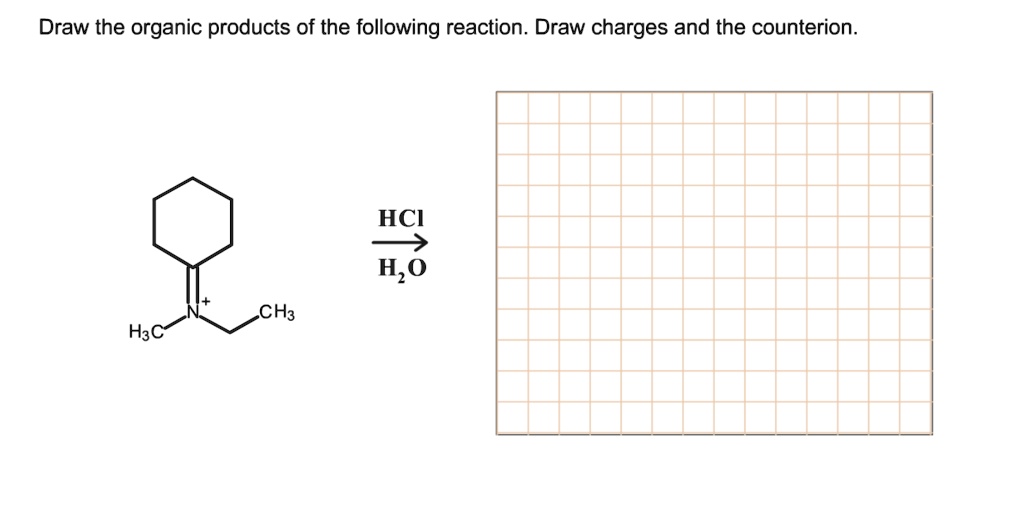 SOLVED: Draw the organic products of the following reaction. Draw ...