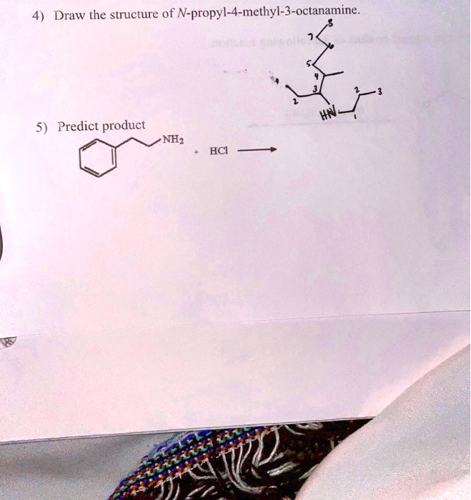 SOLVED: Draw the structure of N-propyl-4-methyl-3-octanamine: Predict ...