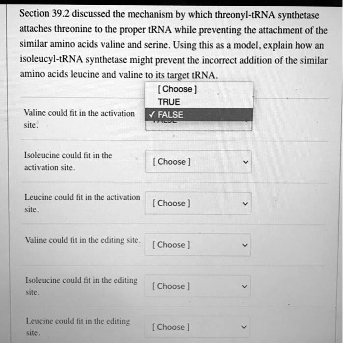 section 392 discussed the mechanism by which threonyl trna synthetase ...
