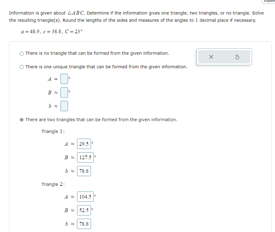 SOLVED: Information is given about A B C. Determine if the information ...