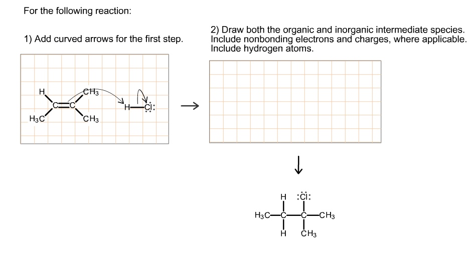for the following reaction 2 draw both the organic and inorganic ...