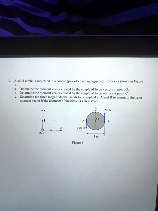 SOLVED: solid circle subjected couple (pair of equal and opposite ...