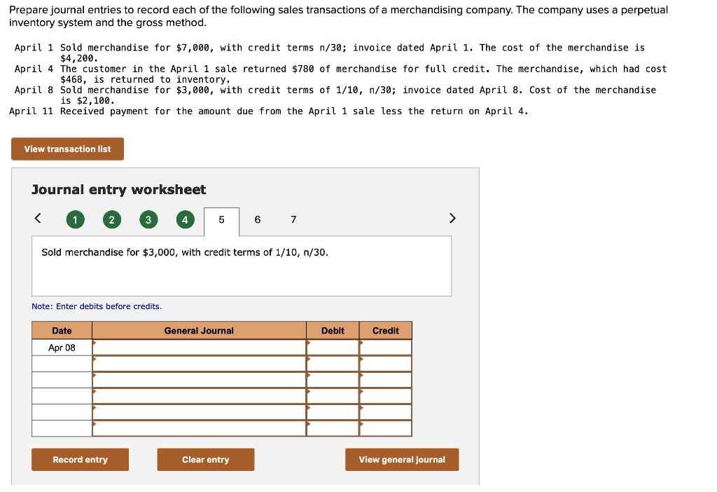 Prepare journal entries to record each of the following sales ...
