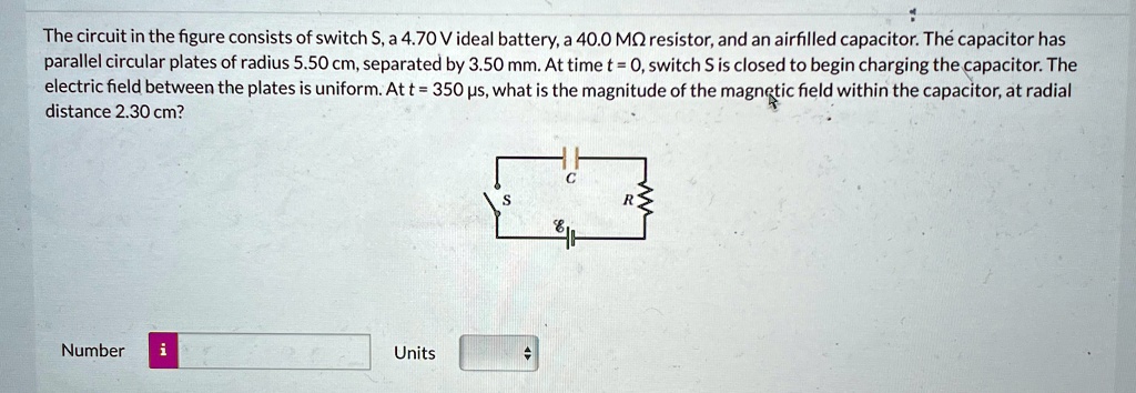 [GET ANSWER] the circuit in the figure consists of switch s a 470 v ...