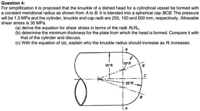 SOLVED: Question 4: For simplification, it is proposed that the knuckle ...