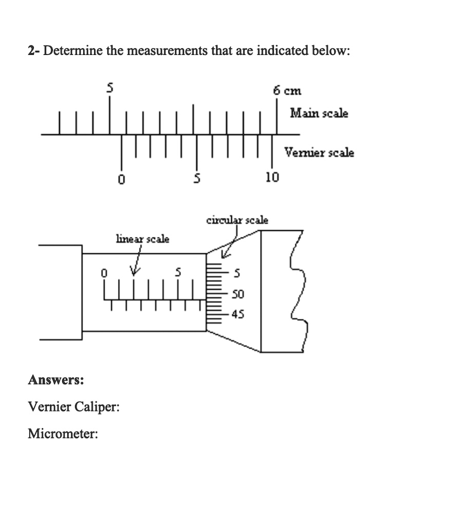 SOLVED: 2- Determine the measurements that are indicated below: 6 cm ...