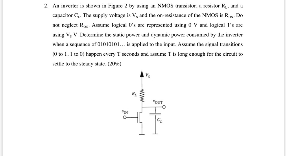 VIDEO solution: An inverter is shown in Figure 2 using an NMOS ...