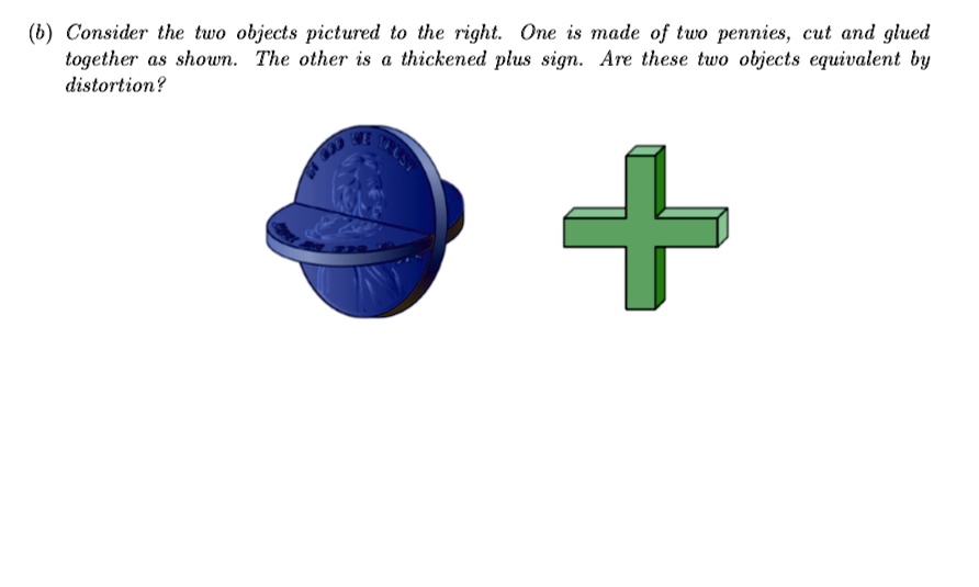 SOLVED: Consider the two objects pictured to the right. One is made of ...