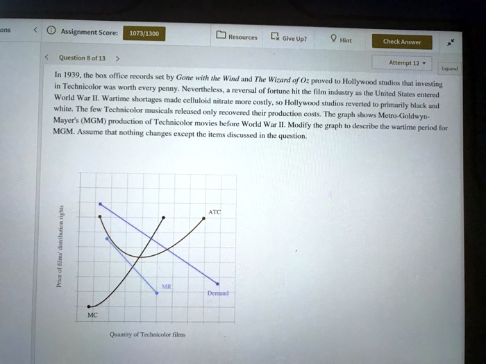 SOLVED: ons Assignment Score: 1073/1300 Resources Give Up Hint Check ...
