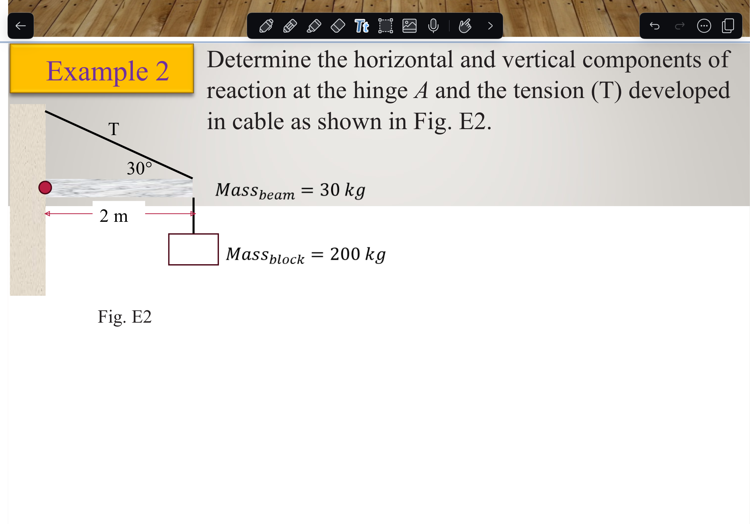 [GET ANSWER] Example 2 Determine the horizontal and vertical components ...