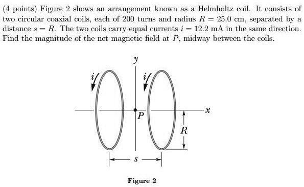 SOLVED: points) Figure shows an arrangement known as Helmholtz coil. It ...