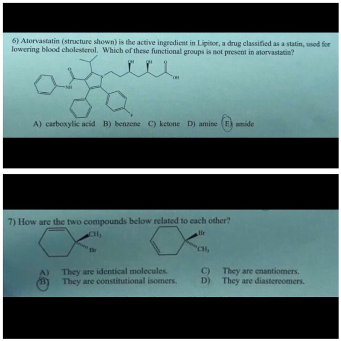 6 atorvastatin structure shown is the active ingredient in lipitor drug ...