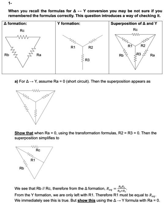 SOLVED: Texts: 1- When you recall the formulas for Y conversion, you ...
