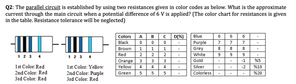 SOLVED: Q2: The parallel circuit is established by using two ...