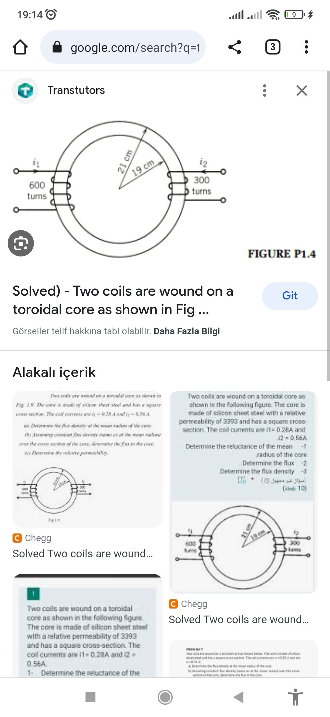 [GET ANSWER] 19:14 (?) .ill .ill google.com/search?q=1 Transtutors FIGURE P1.4 Solved) - Two ...