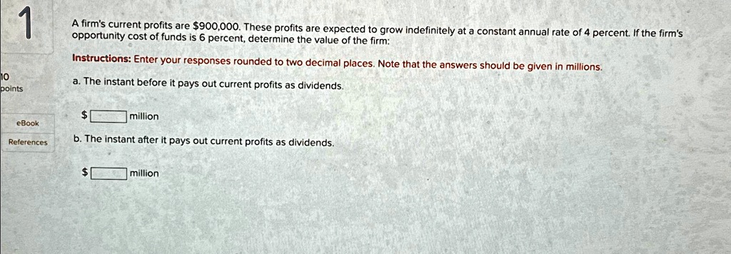 SOLVED: Opportunity cost of funds is 6 percent, determine the value of ...
