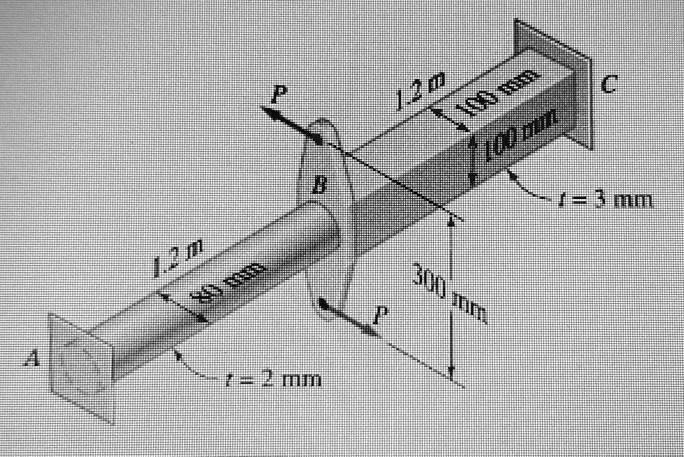 SOLVED: A torsional steel bar is made up of two segments. A segment AB ...