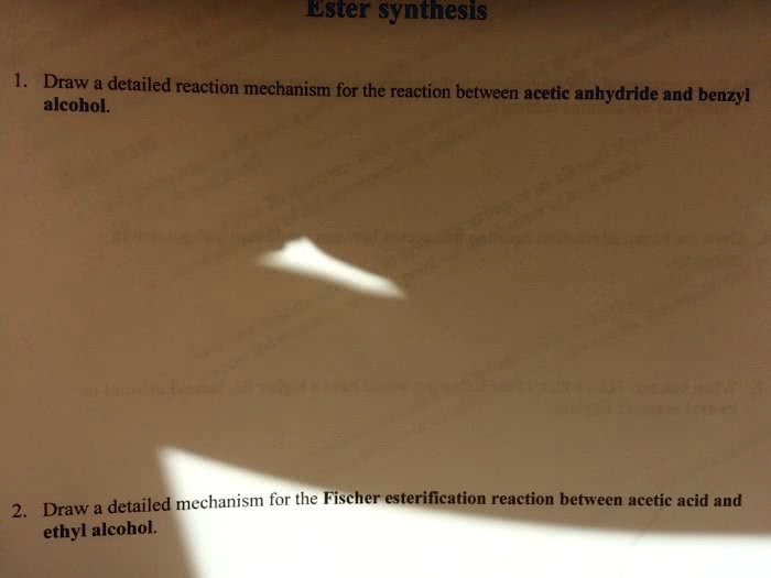 SOLVED: ' Draw a detailed reaction mechanism for the reaction between ...