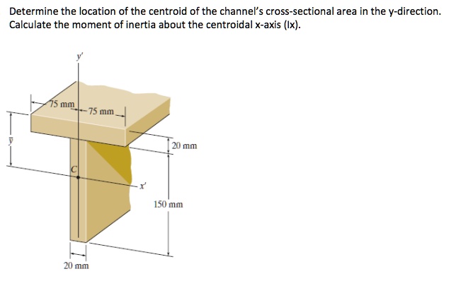 SOLVED: Show all work. Determine the location of the centroid of the ...