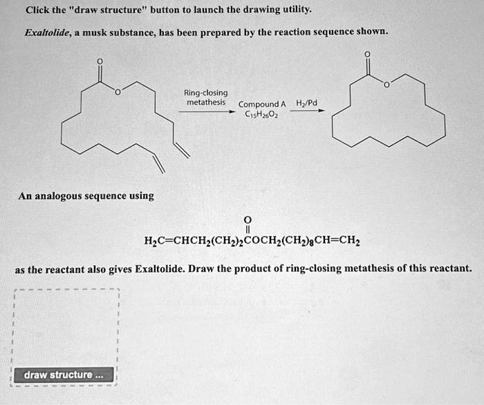 Click the "draw structure" button to launch the drawing utility ...