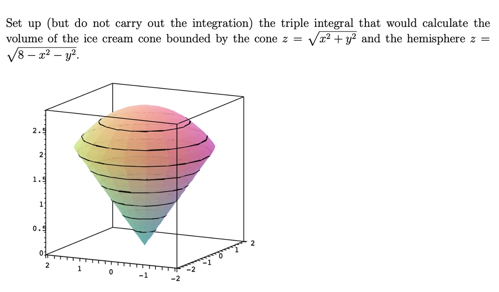 set up but do not carry out the integration the triple integral that ...