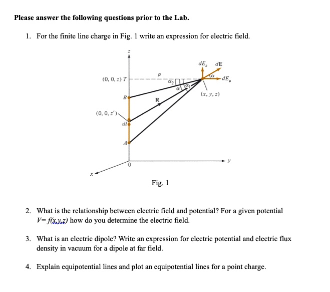 SOLVED: Please answer the following questions prior to the Lab: For the ...