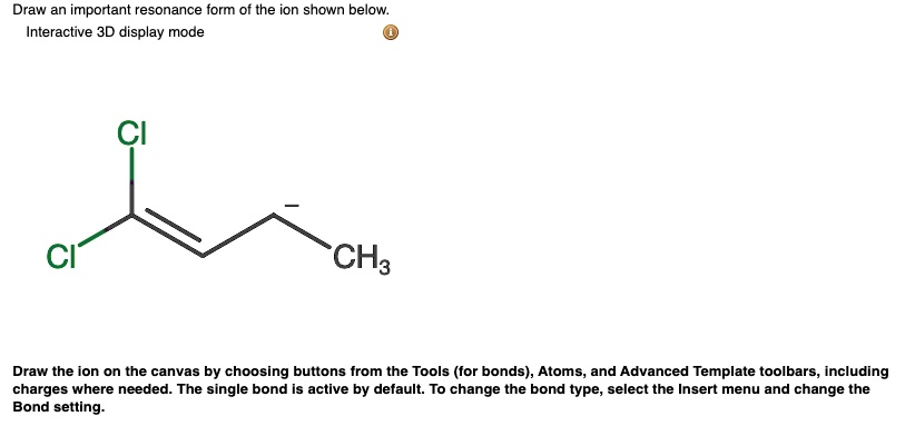 SOLVED: Draw an important resonance form of the on shown below ...