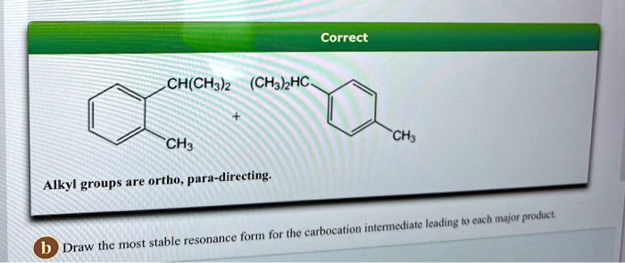 correct chch3h chskhc ch3 ortho para directing alkyl groups are cuch ...