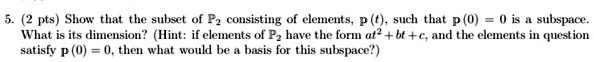 pts show that the subset of pz consisting o elements p t such that ...