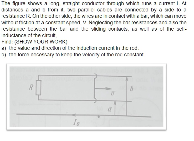 SOLVED: The figure shows a long, straight conductor through which runs ...