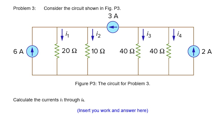SOLVED: Problem 3: Consider the circuit shown in Fig. P3 3 A 6A 20 9 10 ... SOLVED: Problem 3: Consider the circuit shown in Fig. P3 3 A 6A 20 9 10 ...