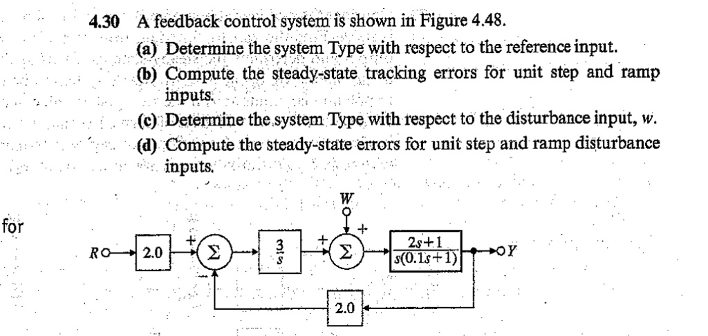 430 a feedback control system is shown in figure 448 a determine the system type with respect to ...