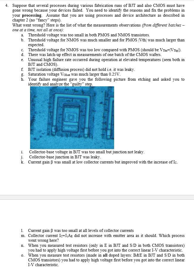 SOLVED: Suppose that several processes during various fabrication runs ...