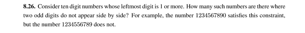 826 consider ten digit numbers whose leftmost digit is of morc how many ...