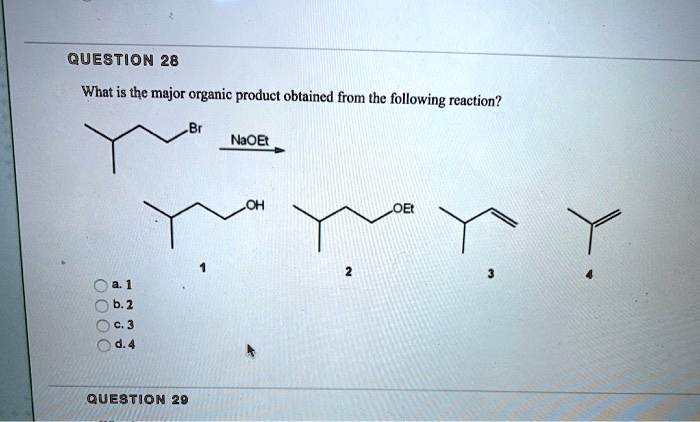 SOLVED: What is the major organic product obtained from the following reaction? NJOEt
