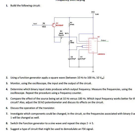 VIDEO solution: Build the following circuit: R4 10kÎ© Q1 BC558AP R2 ...