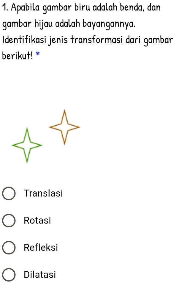 SOLVED: TOLONG BANTU......... 1. Apabila gambar biru adalah benda, dan ... SOLVED: TOLONG BANTU......... 1. Apabila gambar biru adalah benda, dan ...