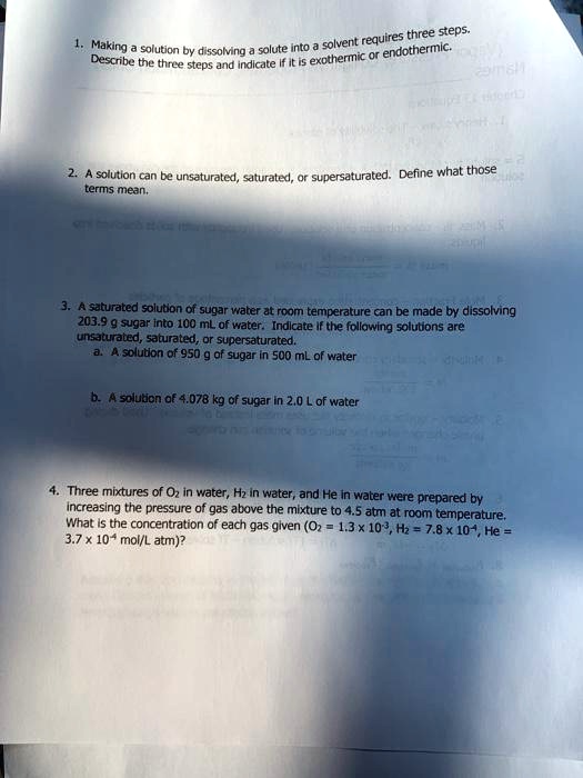 solvent requires three steps making solution by d ssolving solute into ...