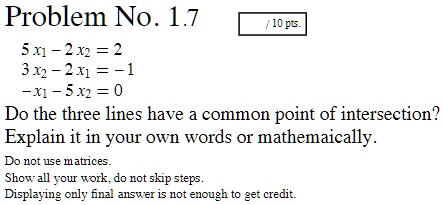 SOLVED: Please help me solve. How do I know the common point of intersection? Please do not use ...