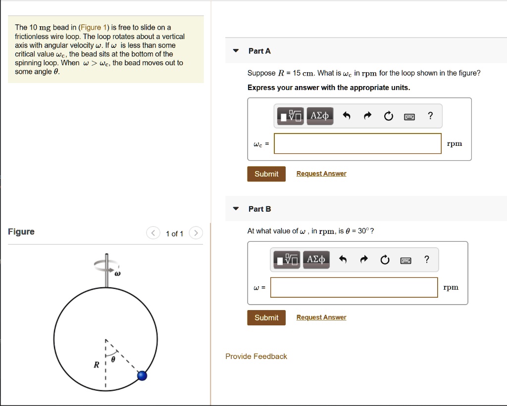 The 10 mg bead in (Figure 1) is free to slide on a frictionless wire ...