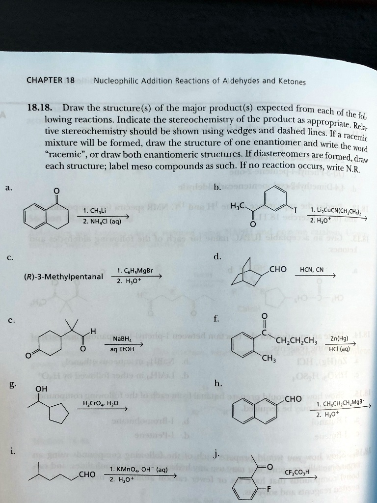 chapter 18 nucleophilic addition reactions of aldehydes and ketones ...