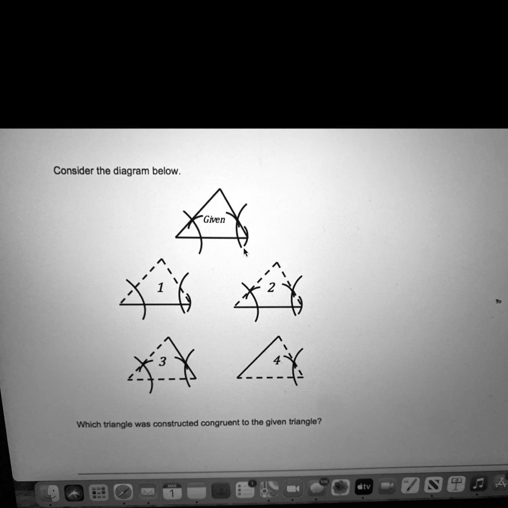 SOLVED: 'Which triangle was constructed congruent to the given triangle ... SOLVED: 'Which triangle was constructed congruent to the given triangle ...