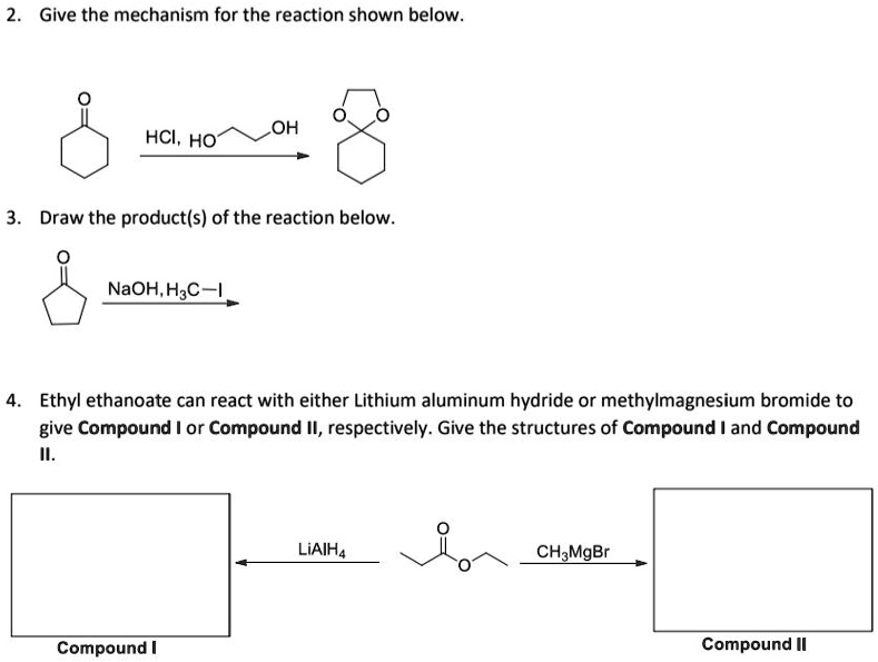 2. Give the mechanism for the reaction shown below. OH HCI,...