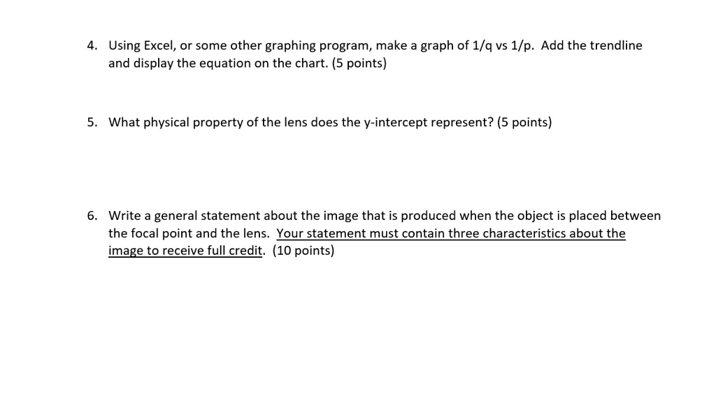 SOLVED Using Excel Or Some Other Graphing Program Make A Graph Of 1