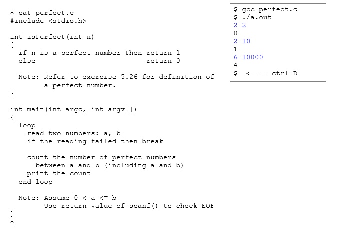 Solved Texts C Programming Question Name Perfect Number Question Explanation Execution
