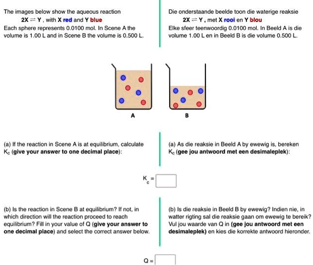 SOLVED: The images below show the aqueous reaction 2XY with Xred and ...
