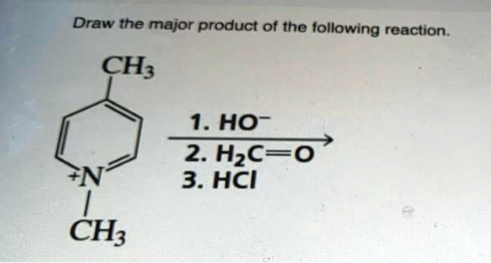 SOLVED: Draw the major product of the following reaction: CH3OH + HCO + HCl